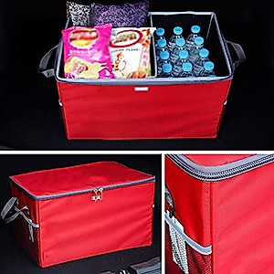 Board Stowing Tidying Waterproof Car Trunk Organizer Foldable Storage Bag Cargo Storage Stowing Car Accessories (D)