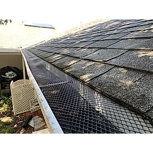 Rocky Mountain Goods 6” Gutter Guard Mesh - 20 Foot Leaf Guard Protects from Branches, Leaves, Debris - Easy Cut with Scissors to Custom Lengths - Easy Install - Does Not Rust