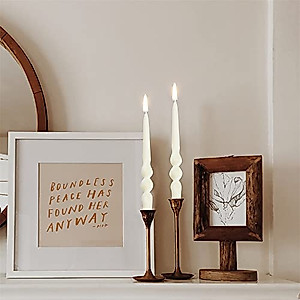 Handmade Candle Sticks Spiral Candles - Gedengni 10 Inch Twisted Taper Candle for Home Dinner Wedding Party Decoration, 2pcs