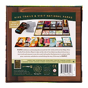 Keymaster Games Parks | Beautiful Strategy Game for Families, Adults, Kids or Solo | Explore Nature and The Outdoors by Hiking The US National Parks on Game Night | 1-5 Players | Ages 10+