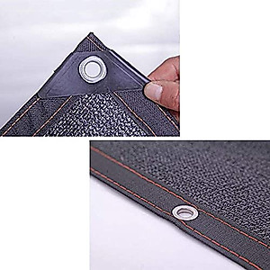 ALBN-Shading net Patio Sunscreen Breathable Anti-UV Tear Resistance Polyethylene, 20 Sizes (Color : Black, Size : 3x7m)