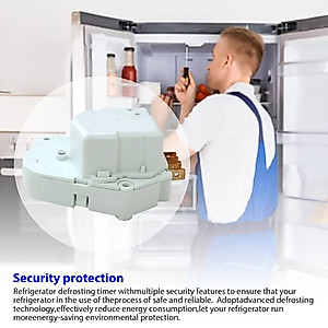 New 215846604 Refrigerator Defrost Timer Replacement for Frigi-daire & Ken-More Replace 5300800692, 5308003824, 54113-1, 54113-4, 55448-3, 55448-4, 55467-1, 8003824, AH423802, CC304