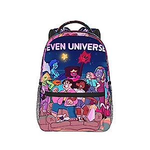 Pobecan Steven Anime Universe Backpack Funny Laptop Back Pack Book Bag Hiking Outgoing Daypack For Women Mens