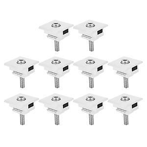 Solar Panel Mount Mid Clamps, 10Pcs Aluminum Alloy Solar Panel Mid Clamps Waterproof Mount Solar Panel Mounting Bracket Solar Panel Accessories