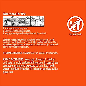 Amazon Basics Dry Floor Mop Pads, 36 Count (Previously Solimo)