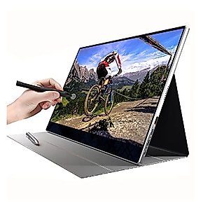 Monitor 4K/ 1080P Portable Monitor 15.6' FHD HDR Computer Display With Hand Drawn Function USB- C HDMI External Monitor For Laptop PC Phone Mac Xbox PS4 Switch Gaming Monitor ( Size : 4K )