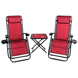 Sun-Ray 213072 3pc Zero Gravity Set, Red