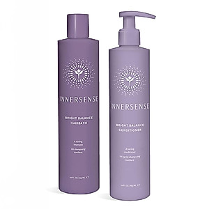 Innersense Organic Beauty - Natural Bright + Balanced Purple Toning Shampoo + Conditioner Value Duo | Non-Toxic, Cruelty-Free Haircare (10 fl oz | 295 ml)