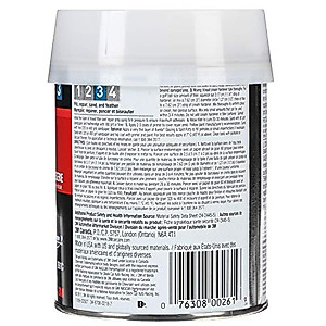 Bondo Body Filler, Original Formula for Fast, Easy Repair & Restoration of your Vehicle, 00261, Filler 14 oz and 0.5 oz Hardener, 1 Can