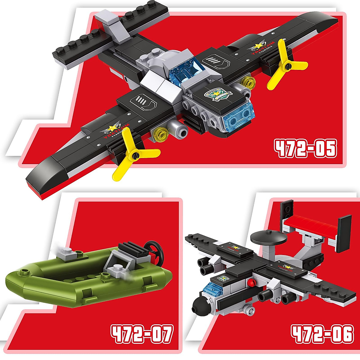 Aircraft Carrier Building Set, 1161 Pieces Military Battleship Building Blocks Sets with Patrol Boat, Fighter Airplane, Creative WW2 Roleplay Ship Construction toys for Kids Boys Girls 6-12 Years Gift