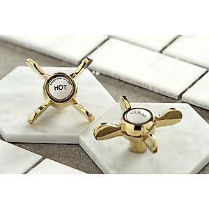 Kingston Brass KS3222BEX Essex Kitchen Faucet, Polished Brass