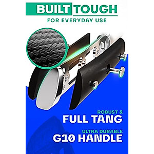 Dalstrong Honing Steel - 10" Rod - Gladiator Series Elite - HC Stainless Steel - G10 Garolite Handle - NSF Certified