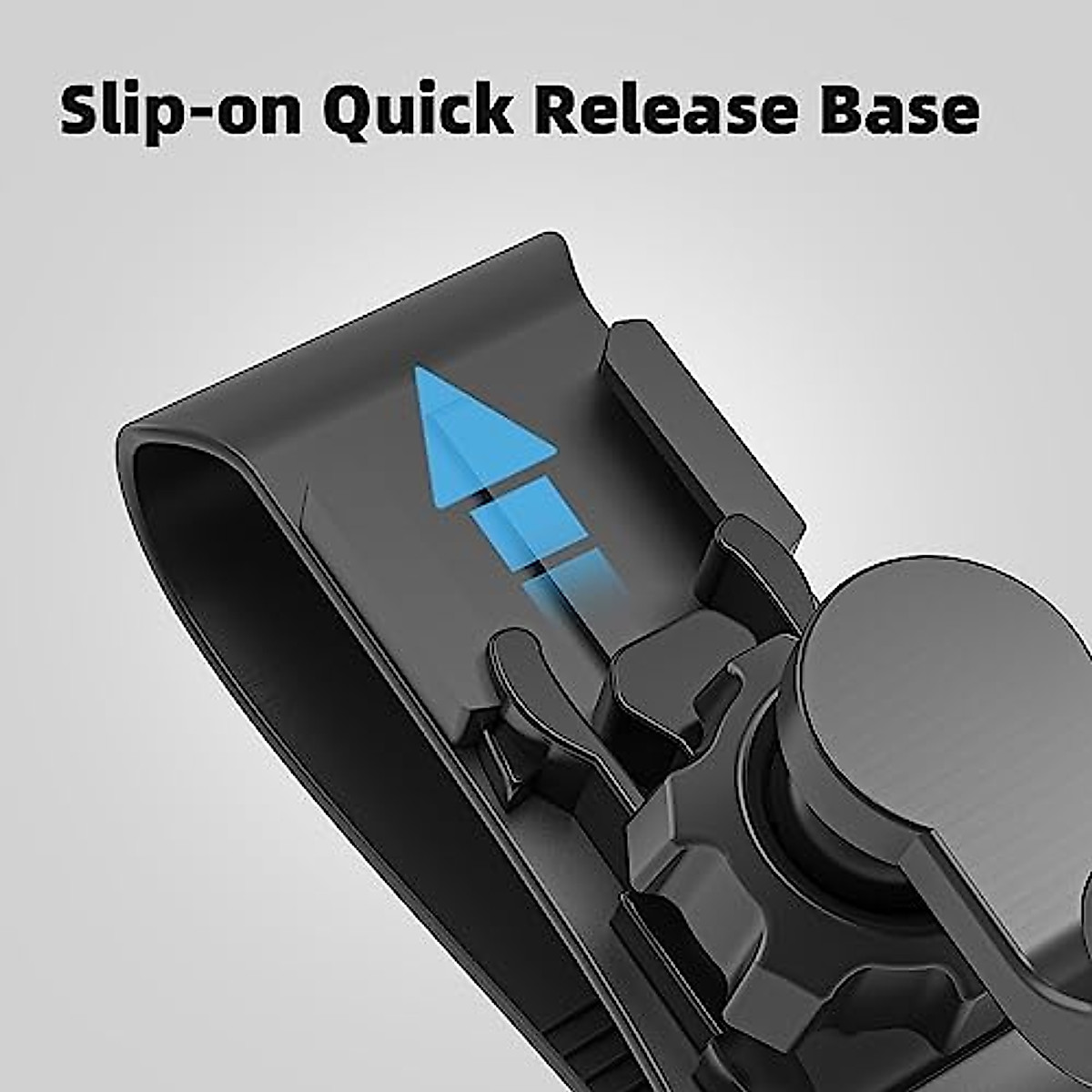 SUREWO Car Sun Visor Mount, Quick Clip Sun Visor Mount with Universal Ball J Hook Compatible with GoPro Hero 12 11 10 9 8 7 6 5 Black,DJI Osmo Action 3,AKASO and More