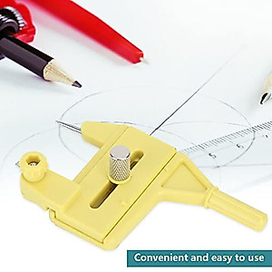 Round Circular Compass Cutter, for Cutting 1.5‑50mm Radius Cutter, Easy to Use, with Improved Fixed Button, and Movable Safety Cover