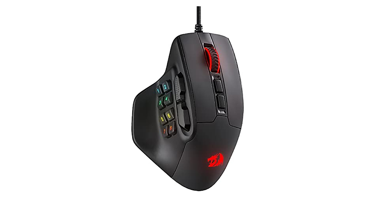 Redragon M811 Aatrox MMO Gaming Mouse - 15 Programmable Buttons