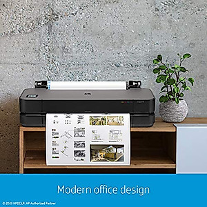 HP DesignJet T230 Large Format 24-inch Plotter Color Printer, with Modern Office Design (5HB07A)