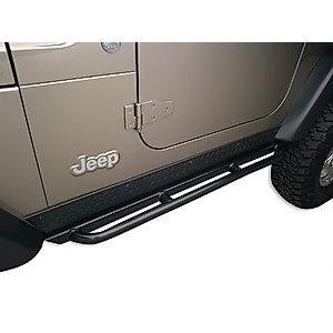 Body Armor 4x4 TJ-4121 Black - Steel RockCrawler Side Guards for Jeep TJ (Pair)