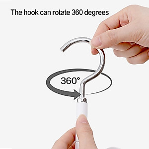 Purse Hanger-360 °Rotation,Hangers, Widened Arc - Not Afraid of Deformation of The Bag Hanger, Premium and Smooth Closet Purse Hanger,Handbag Hanger,Purse Hangers for Closet (White 1 Piece)