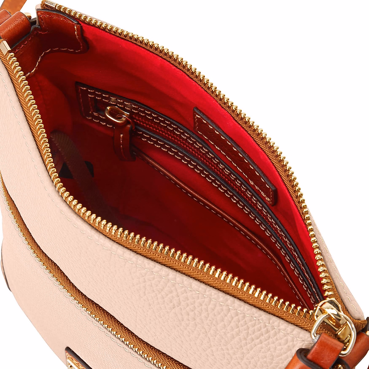 Dooney & Bourke Handbag, Pebble Grain Small Tassel Crossbody - Blush
