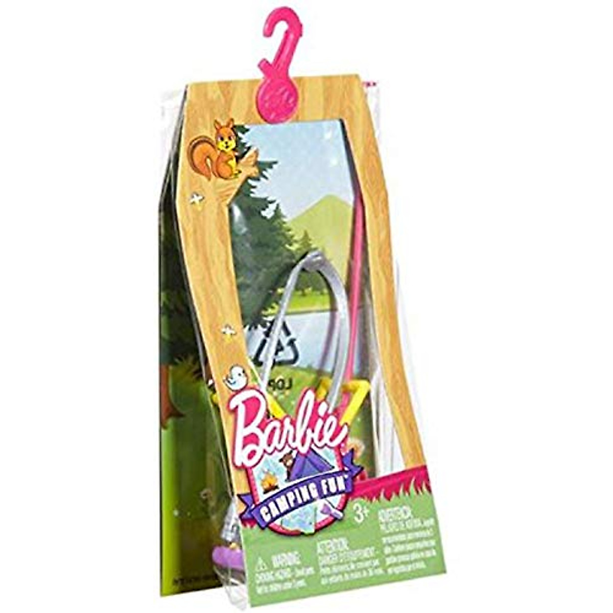 Barbie Camping Fun Accessory Pack-Fishing Pole, Compass, Binoculars 4 Pieces
