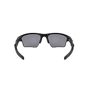 Oakley Men's OO9154 Half Jacket 2.0 XL Rectangular Sunglasses, Polished Black/Black Iridium, 62 mm + 1
