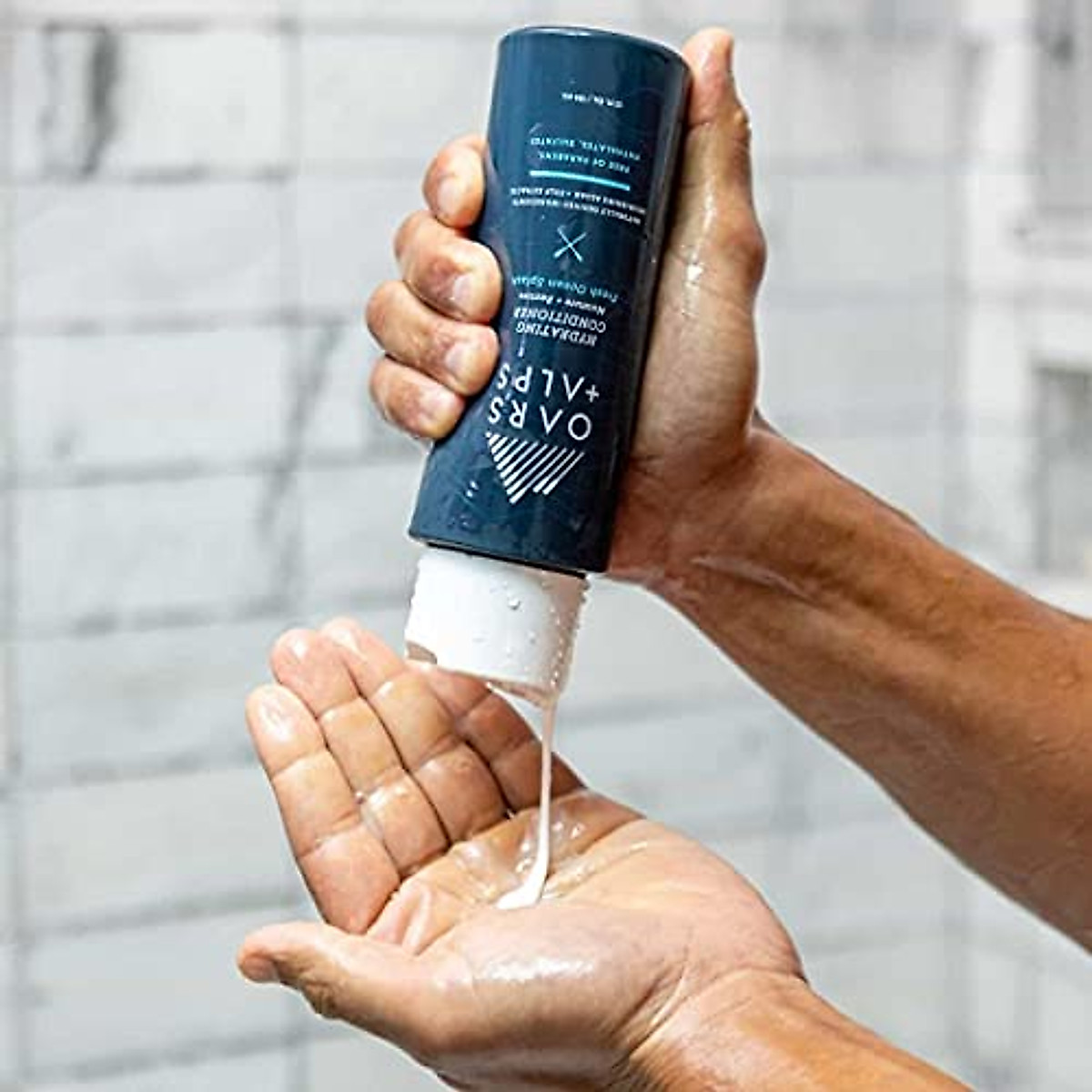 Oars + Alps Men's Sulfate Free Hair Conditioner, Infused with Kelp and Algae Extracts, Fresh Ocean Splash, 12 Fl Oz