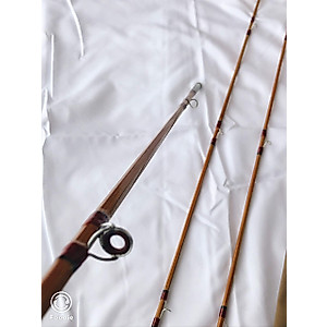 New Bamboo Fly Rod 7'6" for #5 Line Wt,2 Piece with 2 Tips.