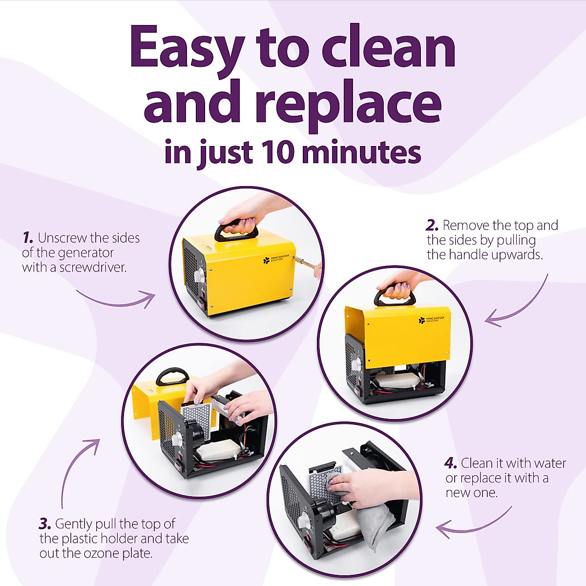 HOME SANITIZER SOLUTIONS Ceramic Ozone Plate Replacement for Commercial Ozone Generator 10,000mg/h - Increased Usage Hours