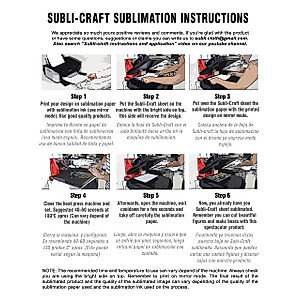 Subli-Craft Cardboard Sublimation Sheets A4 Pack 20 Units by Subli-Cloth (21cm x 29cm)