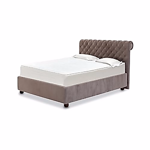 Full Mattress - 8 Inch Cool High Density Comfort Foam Mattress with Breathable Organic Cotton Cover - Medium Firm - Rolled in a Box - Oliver & Smith