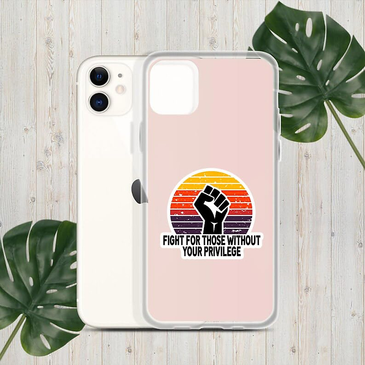 Miraki Fight For Those Without Your Privilege Sticker, Black Fist Sticker, Raised Fist Sticker, Water Assitant Die-Cut Vinyl Funny Decals for Laptop, Phone, Water Bottles, Kindle Sticker