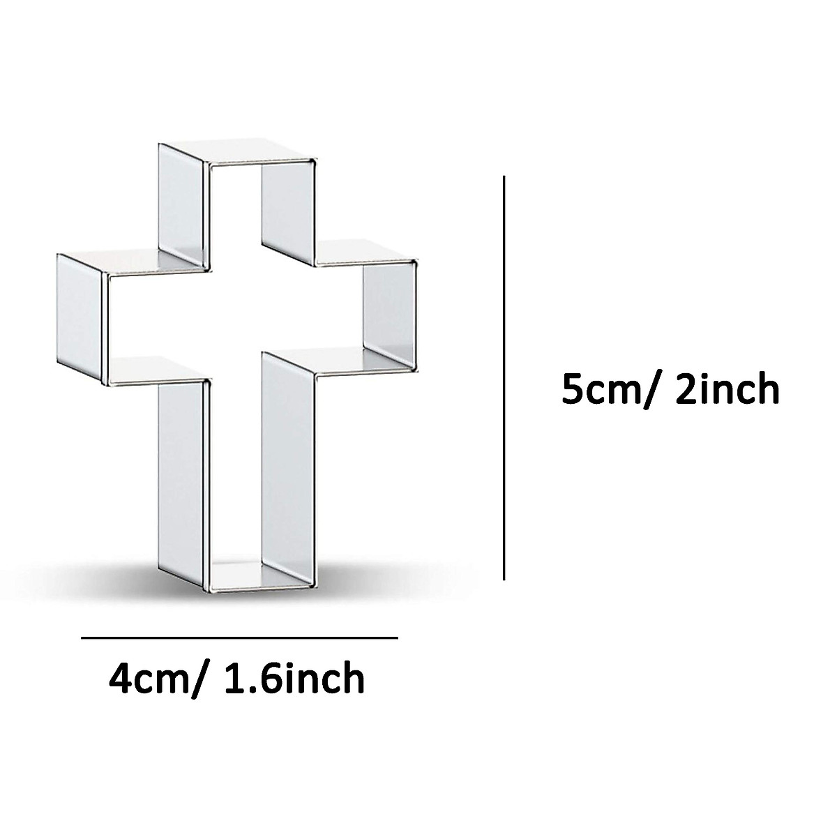 WJSYSHOP Cross Shape Cookie Cutter