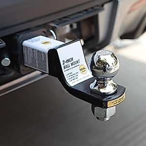 Torin ATRLY2002B 2" Diameter Trailer Hitch Ball: 3 Ton (6,000 lb) Capacity