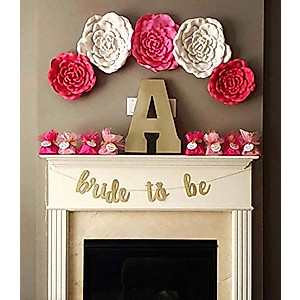 CC Party Co. Bride to Be Gold Glitter Banner with Diamond Ring Detail | bachelorette party | bridal shower | engagement party | wedding shower | hen party | decorative sign