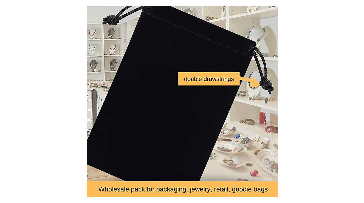 Velvet Drawstring Gift Bags Bulk Wholesale | Elegant 6x8 Inch Bags