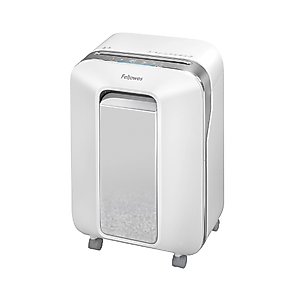 Fellowes LX200 P-4 Micro-Cut Paper Shredder, Jam-Proof Heavy-Duty Paper Shredder for Office, Shreds 12 Sheets Per Pass, White