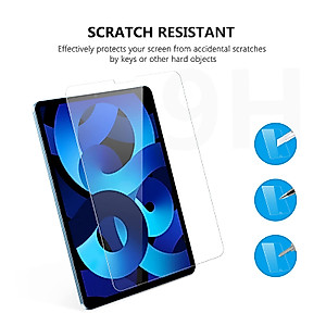 SPARIN 2 Pack Screen Protector Compatible with iPad Air 5/4 Generation 10.9 inch(2022/2020), iPad Pro 11 inch(2022/2021/2020/2018), Tempered Glass for iPad Air 5th/ Air 4th Case Compatible