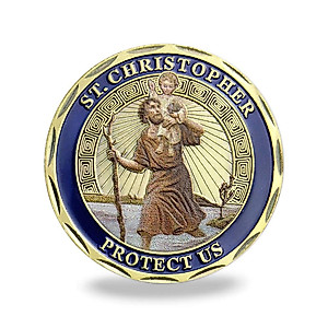 St. Christopher Challenge Coin for Travelers