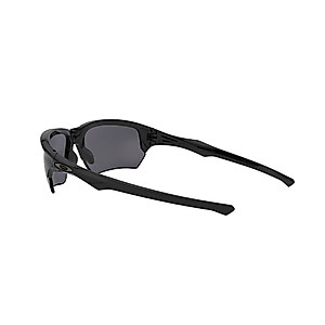 Oakley Men's OO9363 Flak Beta Rectangular Sunglasses, Polished Black/Black Iridium, 64 mm
