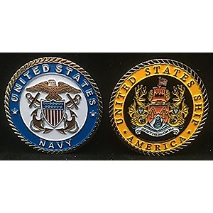 USS America CV 66 (Officer) Challenge Coin