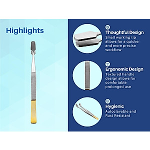Tissue Membrane Holding Tweezer Flat Tips Stainless Steel Forceps with Offset Filter Forceps by Artman Instruments