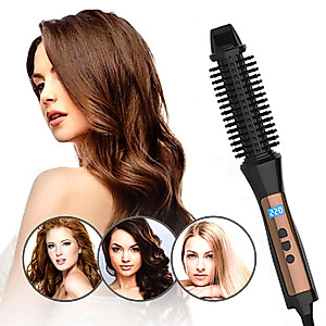 Hair Curler Ceramic Tourmaline Hair Roller Hair Hair Comb Hair Curling Iron Hair Styling Tools Travel Folding curling ironIdeal Women[US]