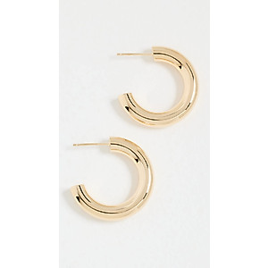 Jennifer Zeuner Jewelry Women's Lou Small Hoops, Gold, One Size