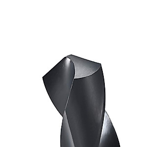 uxcell 1/2" Reduced Shank Drill Bits 21mm Black Nitride Coated High Speed Steel HSS 6542, Twist Drill Bit for Stainless Steel Alloy Metal Plastic