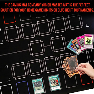 The Gaming Mat Company compatible Yu-Gi-Oh! Master 2 Player playmat for Yu-Gi-Oh! Cards - TCG Play mat with Pendulum & Link Zones- Large Yu-Gi-Oh! Game Mats or Card Gaming Table suitable for Yu-Gi-Oh!