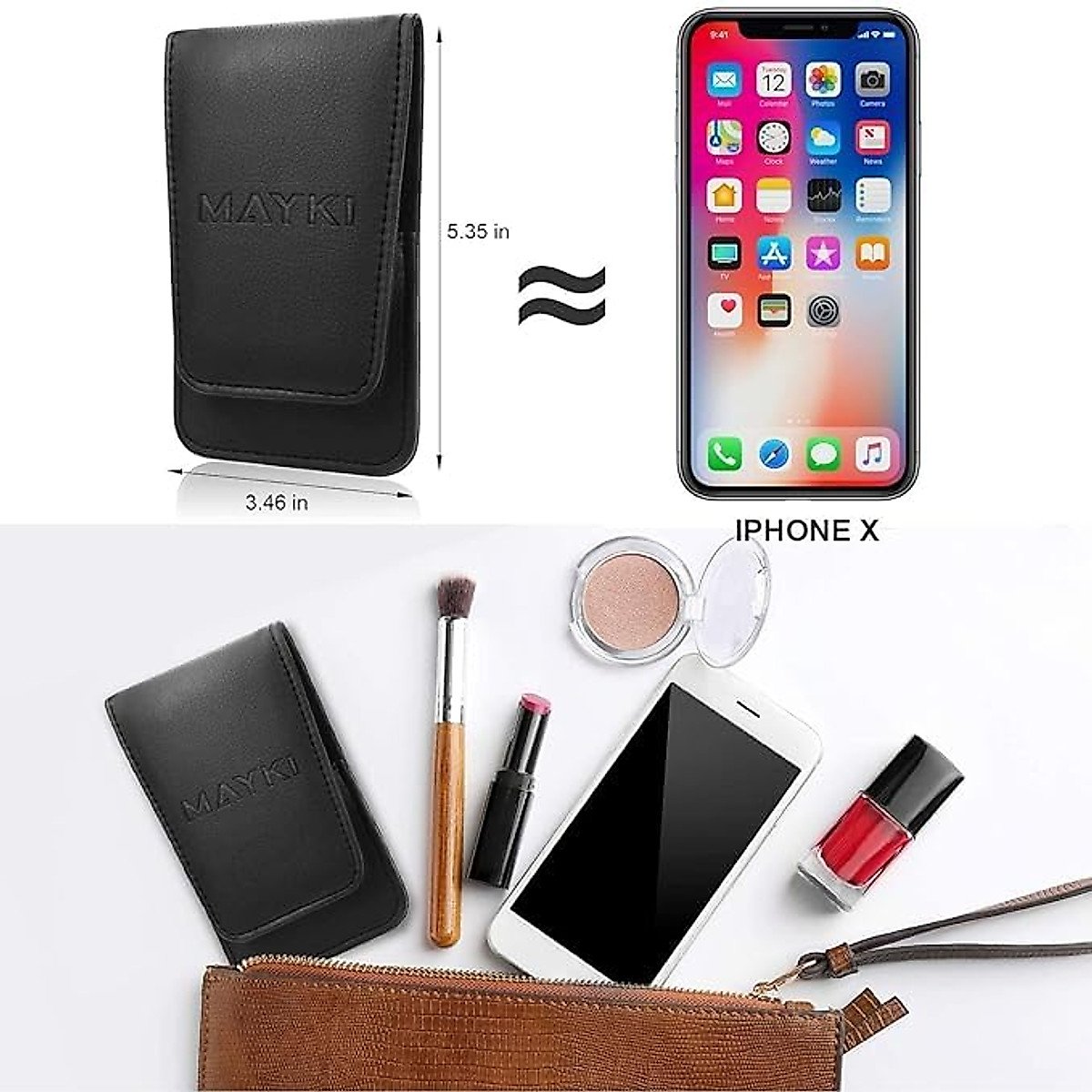 Eyebrow Tweezers Set 6 PCS, Professional Stainless Steel Eyebrow Tweezers Kit for Women/Men, Great Precision Tweezers Set for Eyebrow/Facial Hair Removal/Ingrown Hairs/Splinter/Tick Remover by MAYKI