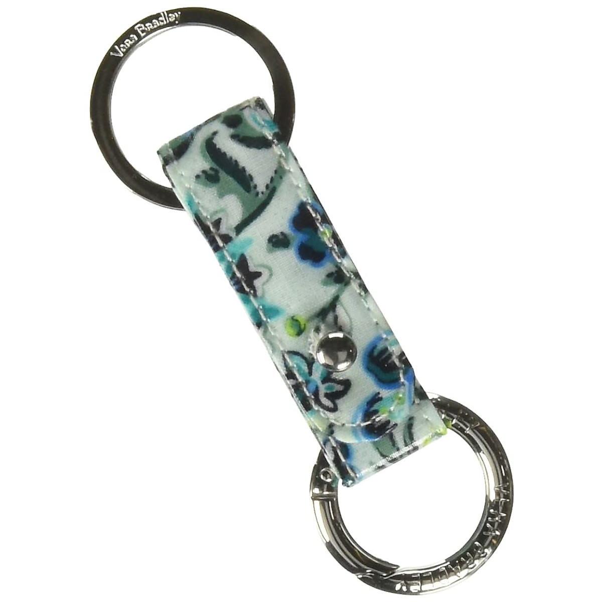 Vera Bradley Women's Cotton Keychain, Cloud Vine, One Size