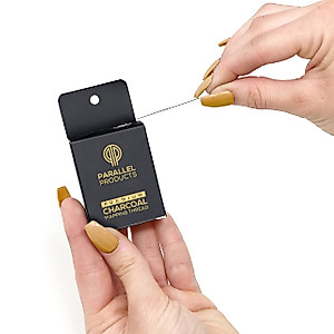 Parallel Products - Premium Eyebrow Mapping String for Microblading - Pre-Inked - 1 mm Charcoal Thread - Essential Brow Microblading Supplies - 15 Meters per Box