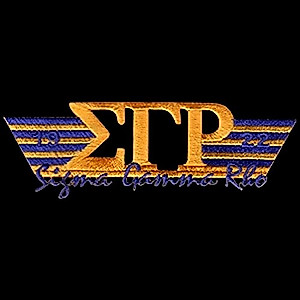 Sigma Gamma Rho Signature Wings Sphinx Letters & Founding Date Emblem Patch Gold