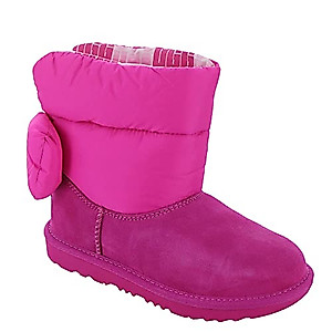 UGG Unisex-Child Bailey Bow Maxi Boot, Rose, 5 Big Kid